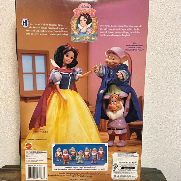 Mattel | Toys | 992 Disneys Snow White Doll W Little Little Golden Book ...